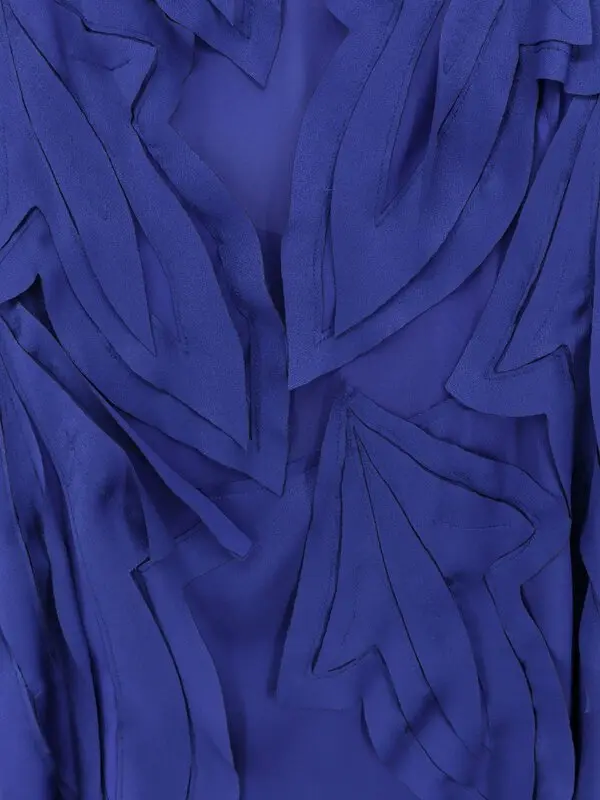 Alberta Ferretti Satin Long Dress
