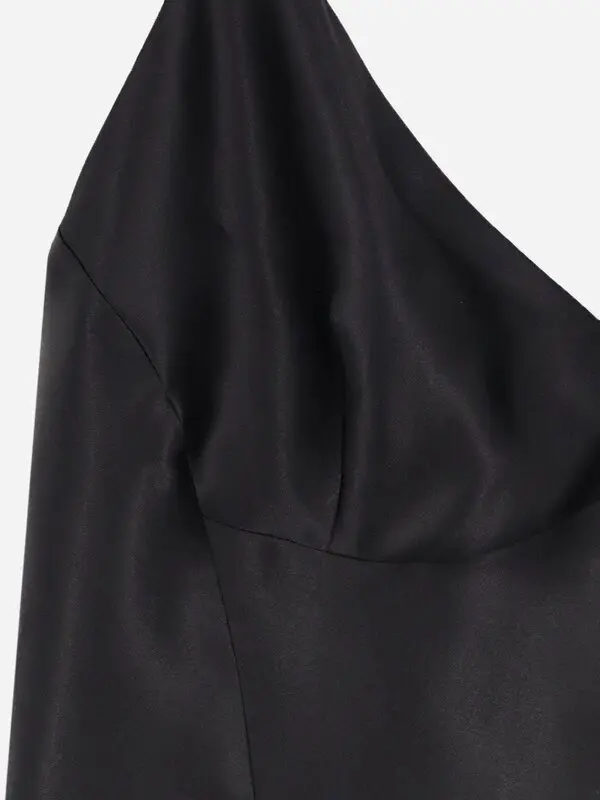 Alberta Ferretti Silk Flared Dress