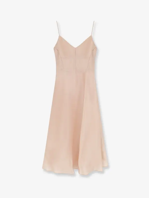 Alberta Ferretti Silk Dress - Pink