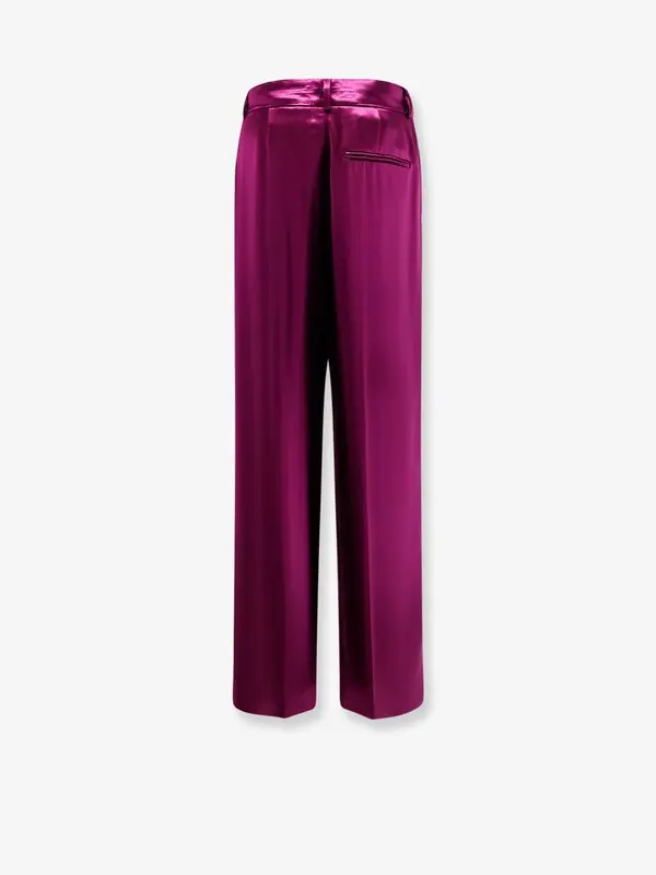 Alberta Ferretti Wide Leg Satin Trousers