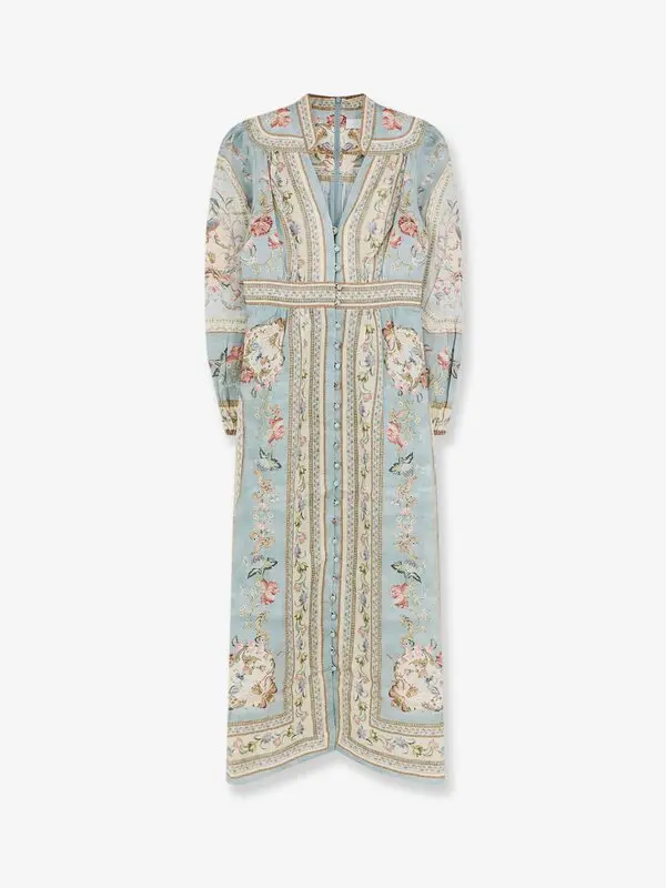 Zimmermann Roselight Linen Dress - Multicolor