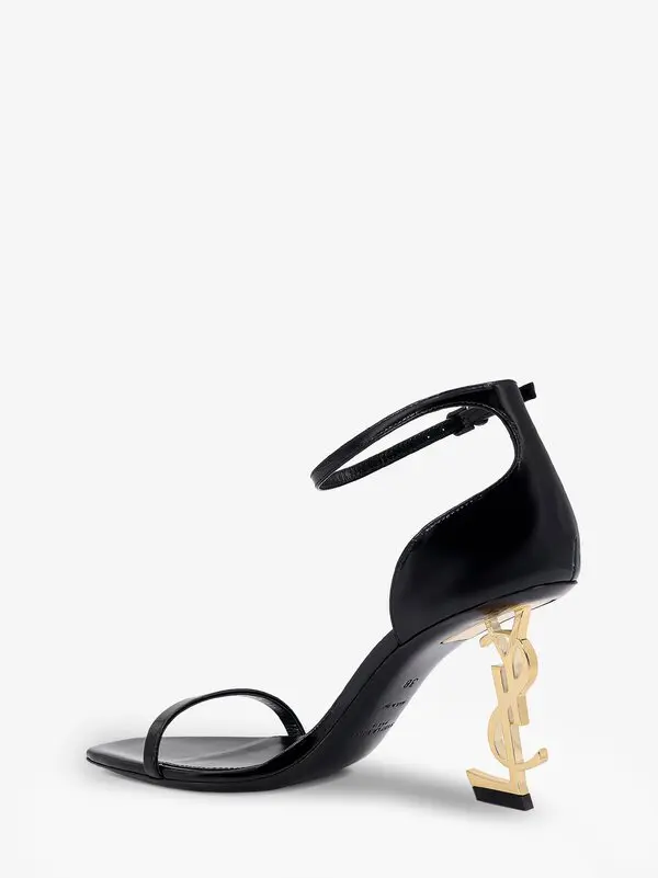 Saint Laurent Opyum 85 Patent Leather Ankle Strap Sandals