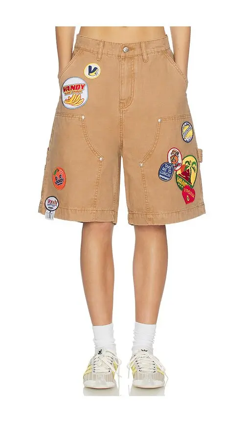 VANDYTHEPINK Patched Canvas Carpenter Shorts