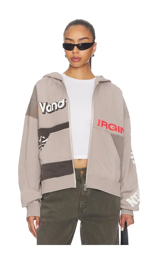 VANDYTHEPINK Paneled Graphic Hoodie