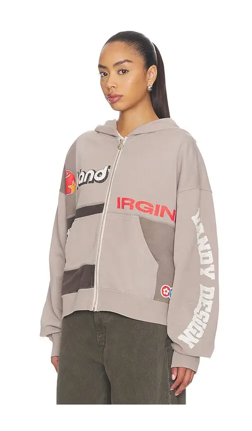 VANDYTHEPINK Paneled Graphic Hoodie