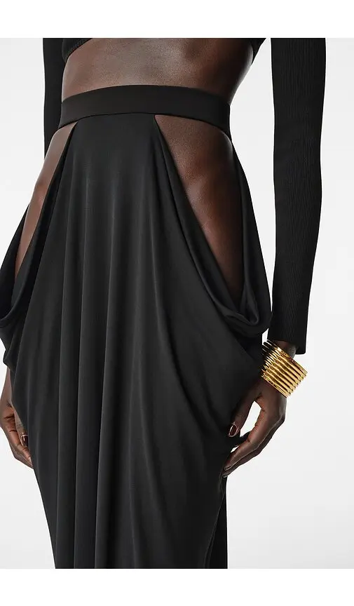 Revolve Aubin Maxi Skirt With Draped Cutouts