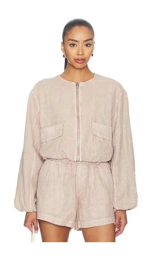 Blanknyc Long Sleeve Zip-up Jacket