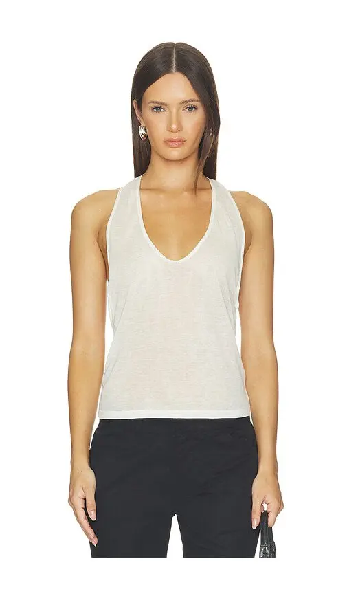 EB DENIM Valley Sheer Racer Tank Top