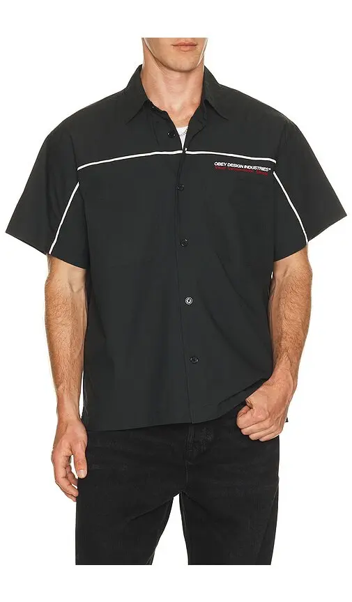 Obey Camber Woven Shirt In . Also