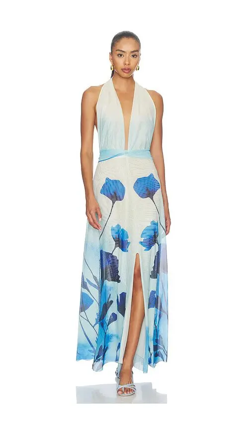 ESPECIA Micelia Long Dress - Blue