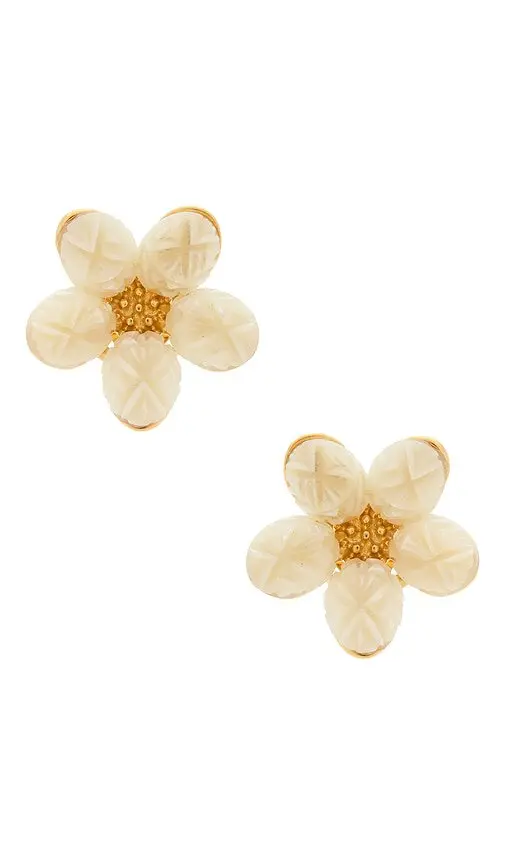 Brinker & Eliza Big Island Earrings - Ivory