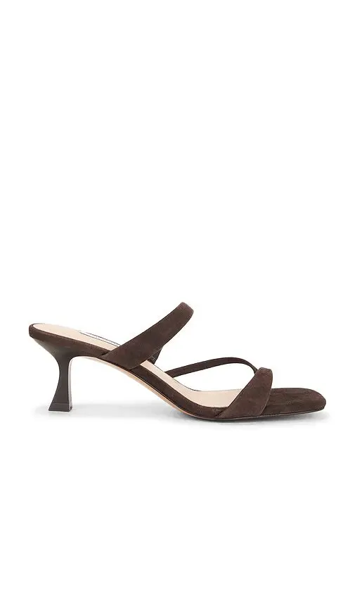 Steve Madden Ajay Strappy Kitten Heel Sandal - Chocolate