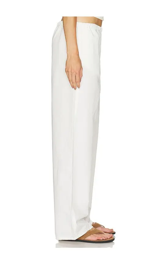 GRLFRND Kacey Pull On Wide Leg Pants - Cream