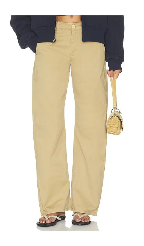 GRLFRND Farren Curve Chino Pants - Tan