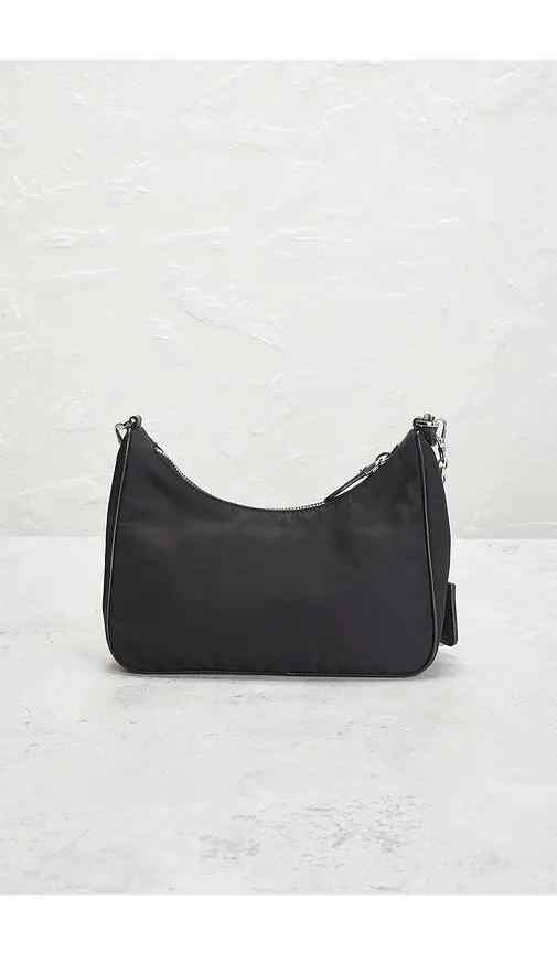 FWRD RENEW Prada Re-edition 2005 Re-nylon Shoulder Bag - Black