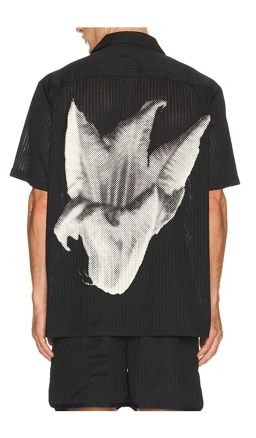 Filling Pieces Resort Mesh Shirt In . Also - Black