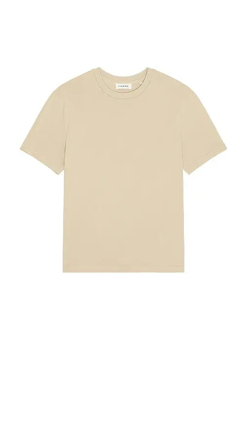 FRAME Short Sleeve Light Cotton Tee In . Also