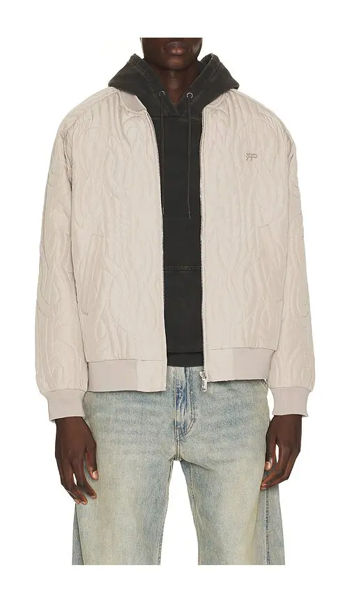 Filling Pieces Quilted Bomber Jacket