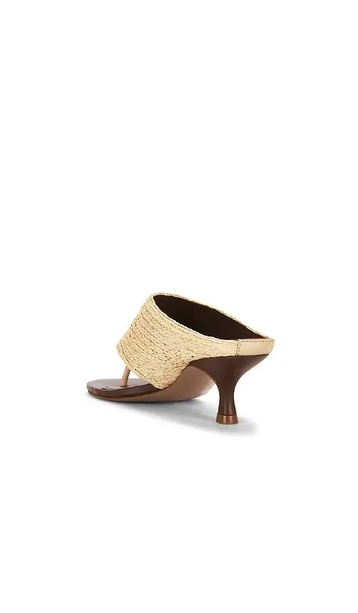 Farm Rio Raffia Icons Kitten Heel Sandals