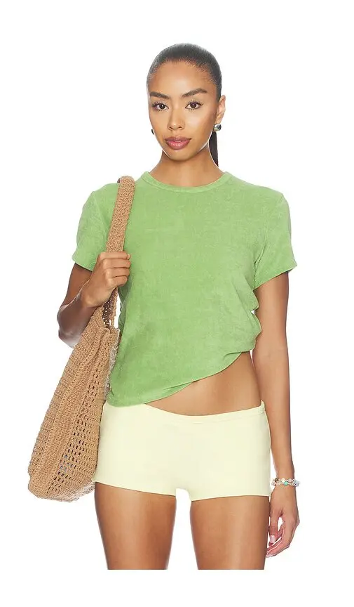 FRAME The Terry Baby Tee - Green