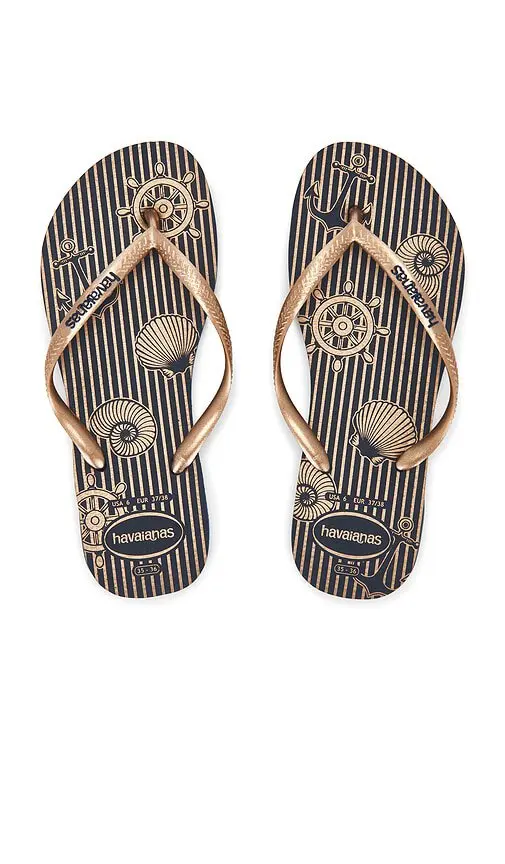 Havaianas Slim Nautical Sandal - Navy