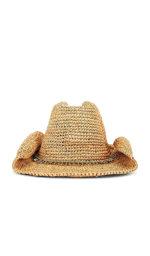 FLORABELLA Kendra Lux Cowboy Hat - Neutral