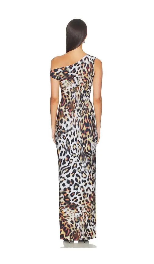Norma Kamali Drop Shoulder Fitted Gown - Brown