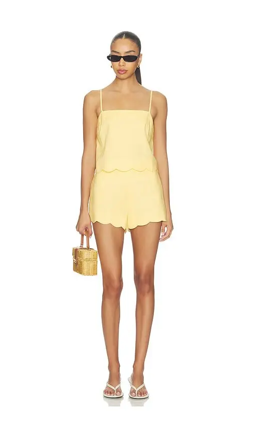 Minkpink Grazia Scallop Hem Cami