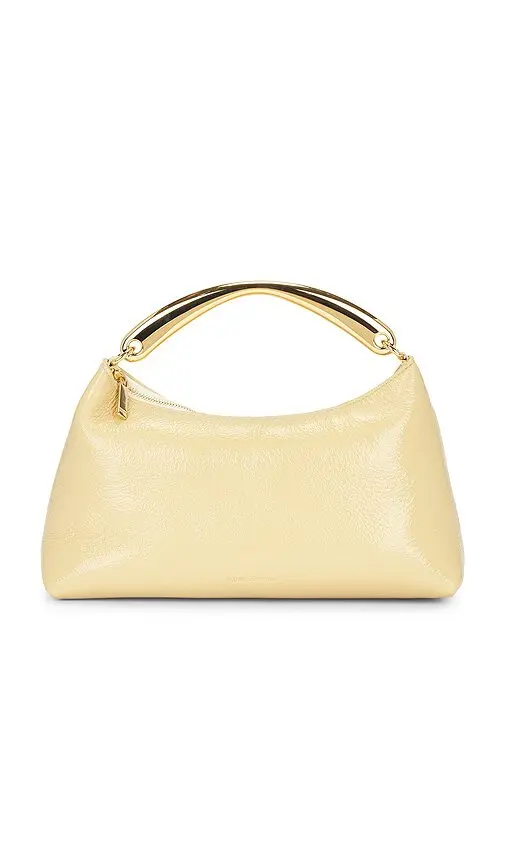 MANSUR GAVRIEL Rhea Metal Top Handle Bag - Yellow