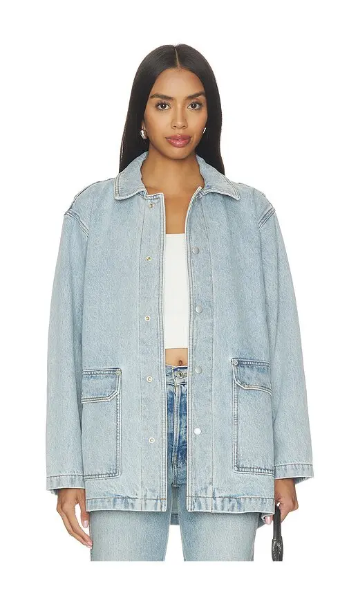 Still Here Denim Barn Jacket - Blue