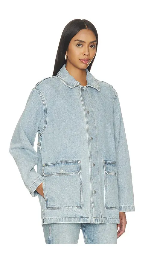 Still Here Denim Barn Jacket - Blue
