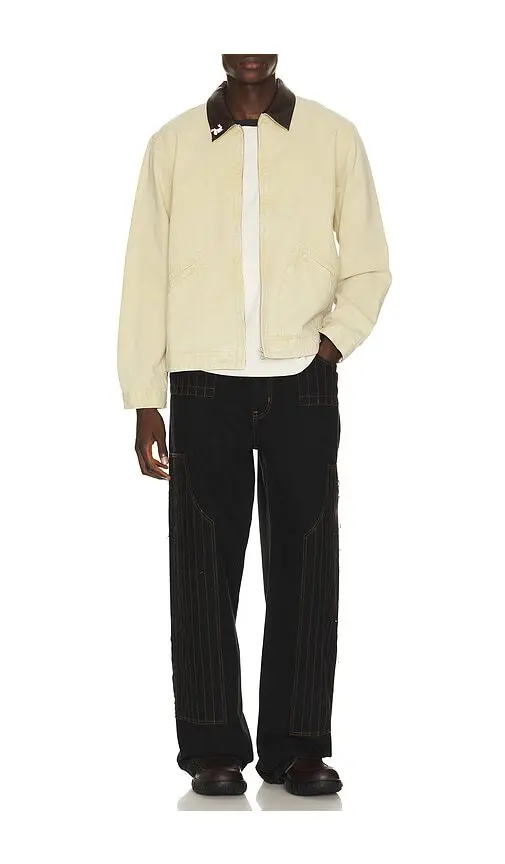 PAS UNE MARQUE Distressed Patchwork Carpenter Pants