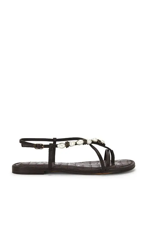 Sam Edelman Calla 2 Embellished Flat Sandals - Brown