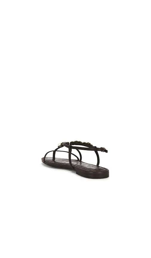 Sam Edelman Calla 2 Embellished Flat Sandals - Brown