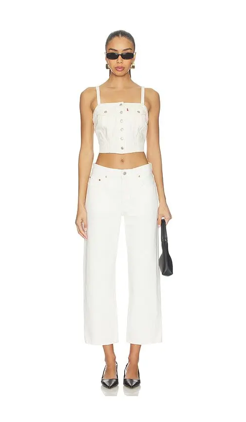 LEVI'S Denim Tube Top - White