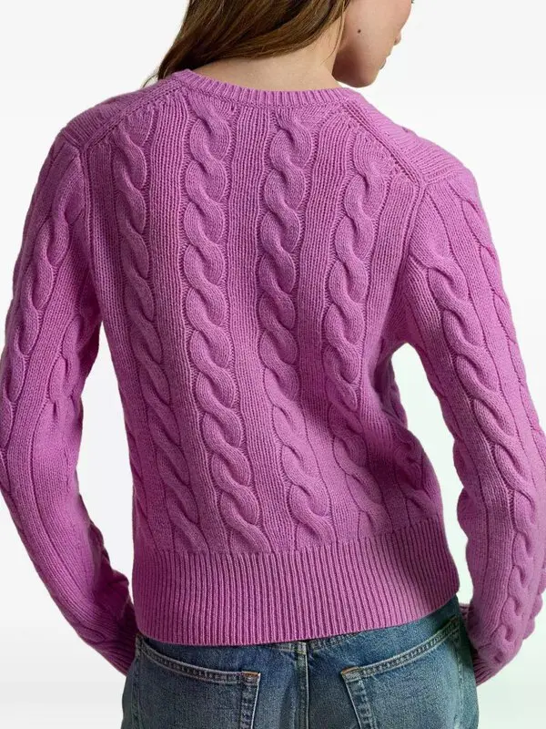 Polo Ralph Lauren Cable Knit Embroidered Cardigan