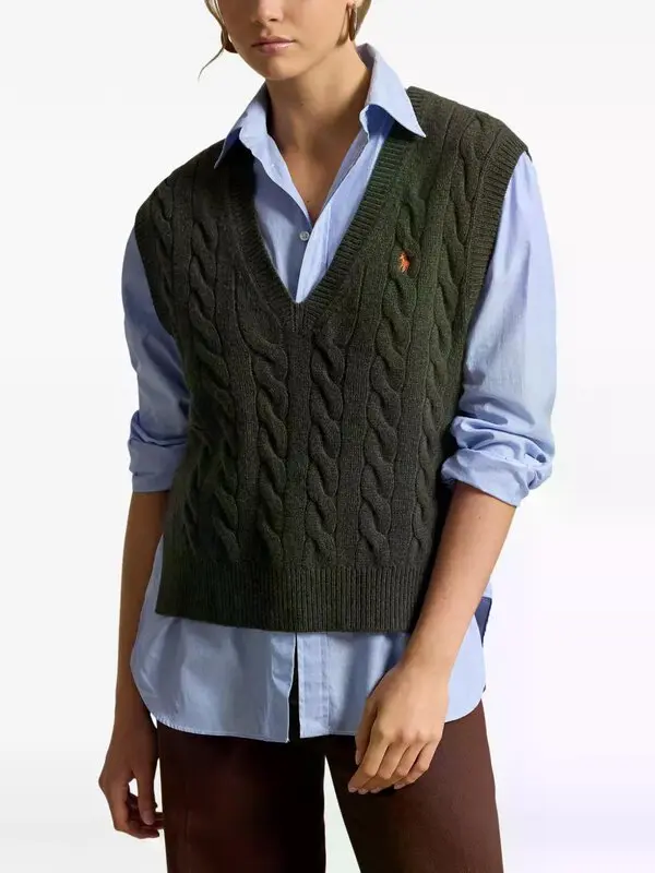 Polo Ralph Lauren Cable-knit V-neck Sweater