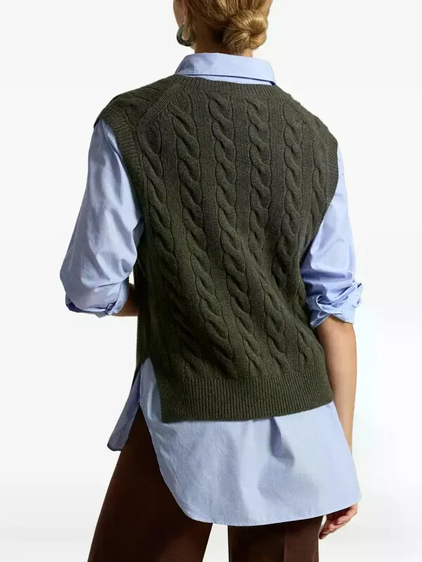 Polo Ralph Lauren Cable-knit V-neck Sweater