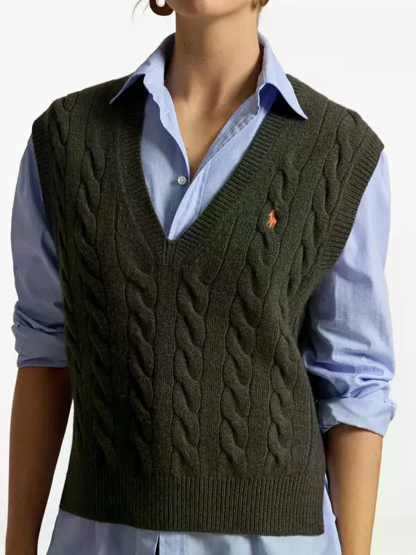Polo Ralph Lauren Cable-knit V-neck Sweater