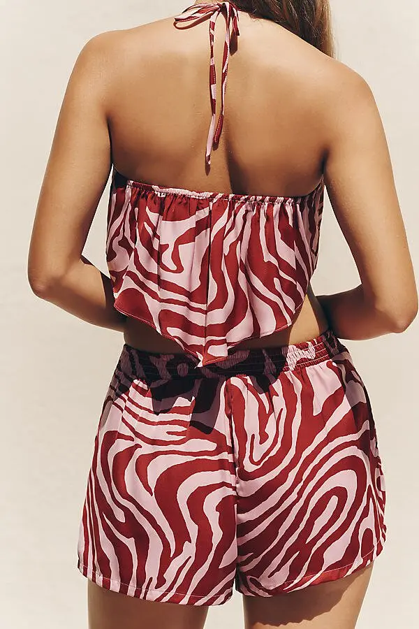 CELANDINE High Rise Wide Leg Shorts