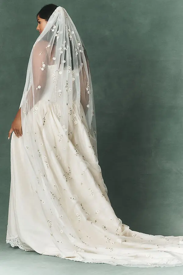 DAUGHTERS OF SIMONE Luna Cathedral Veil Jacket