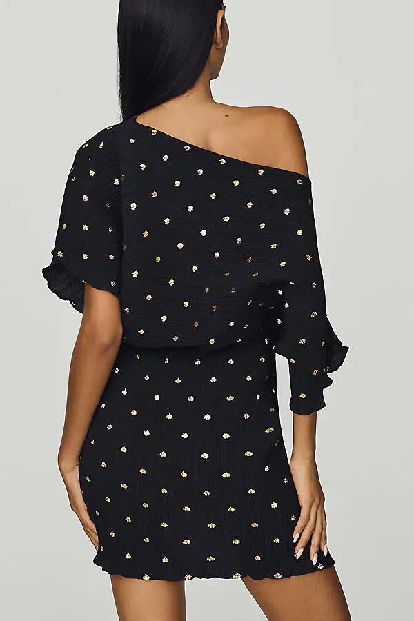 NEVER FULLY DRESSED Off-shoulder Mini Dress