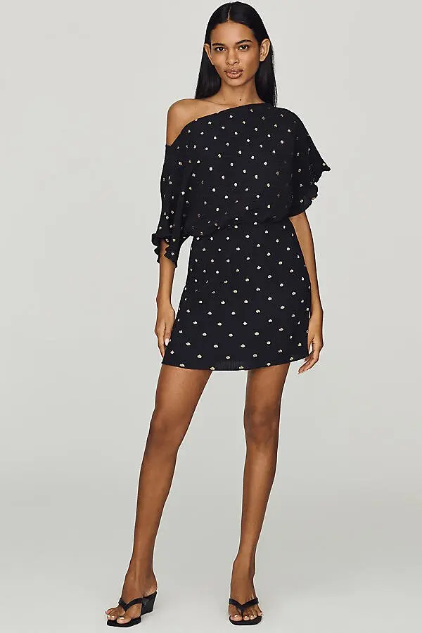 NEVER FULLY DRESSED Off-shoulder Mini Dress