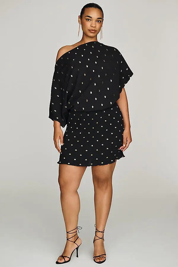 NEVER FULLY DRESSED Tilly Off-shoulder Mini Dress