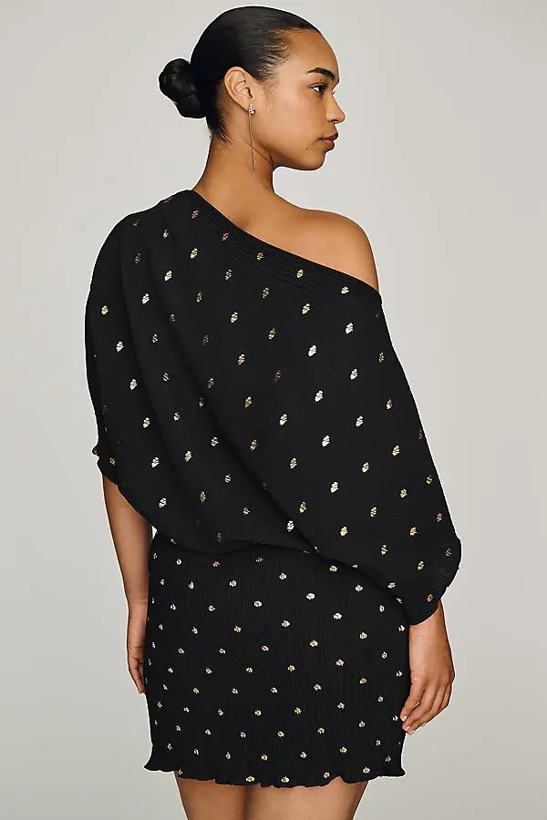 NEVER FULLY DRESSED Tilly Off-shoulder Mini Dress