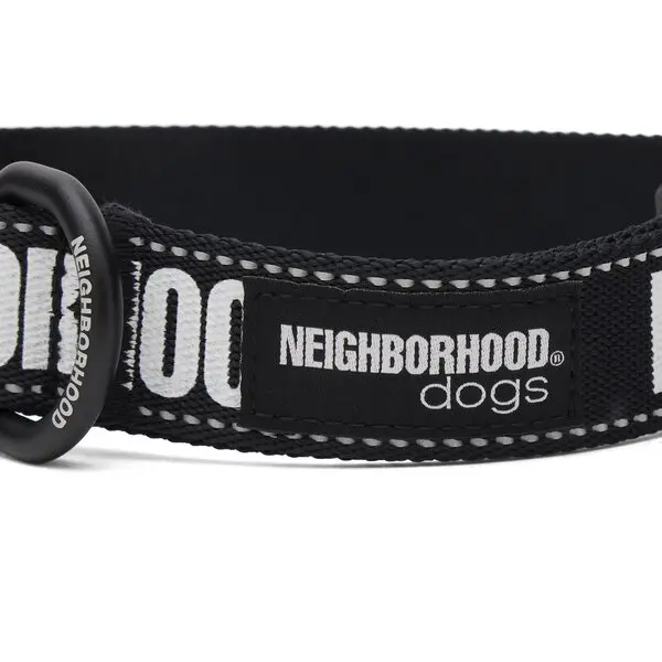 NEIGHBORHOOD Wide Dog Collar With Reflective Stripes
