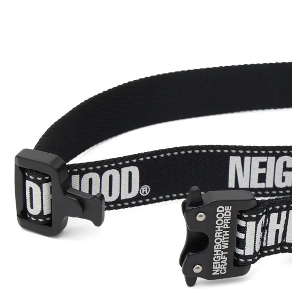 NEIGHBORHOOD Wide Dog Collar With Reflective Stripes