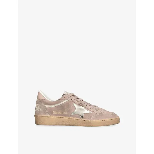 GOLDEN GOOSE Ball Star Suede Trainers - Pale Pink