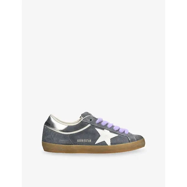 GOLDEN GOOSE Super Star Suede Trainers - Mid Blue