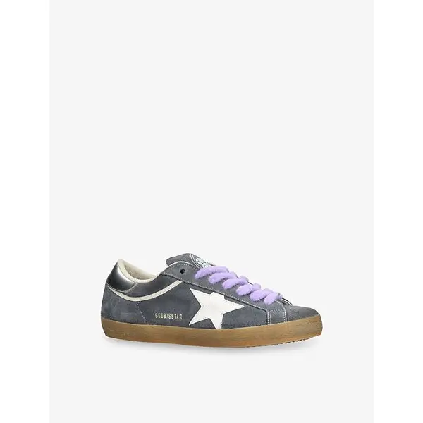 GOLDEN GOOSE Super Star Suede Trainers - Mid Blue
